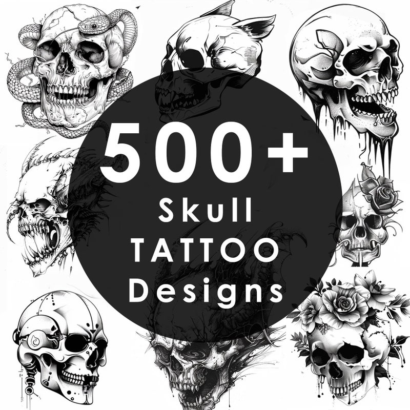 Skull tattoo designs - Etsy.de
