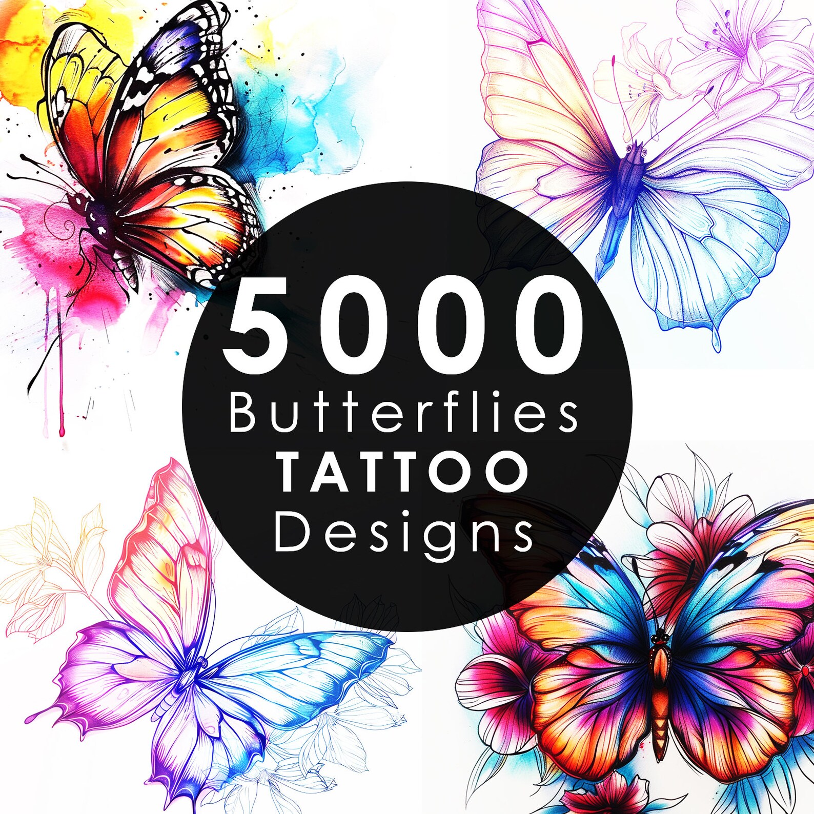 5000+ Butterflies and Moths Ultimate Bundle Tattoo Designs Unique High ...