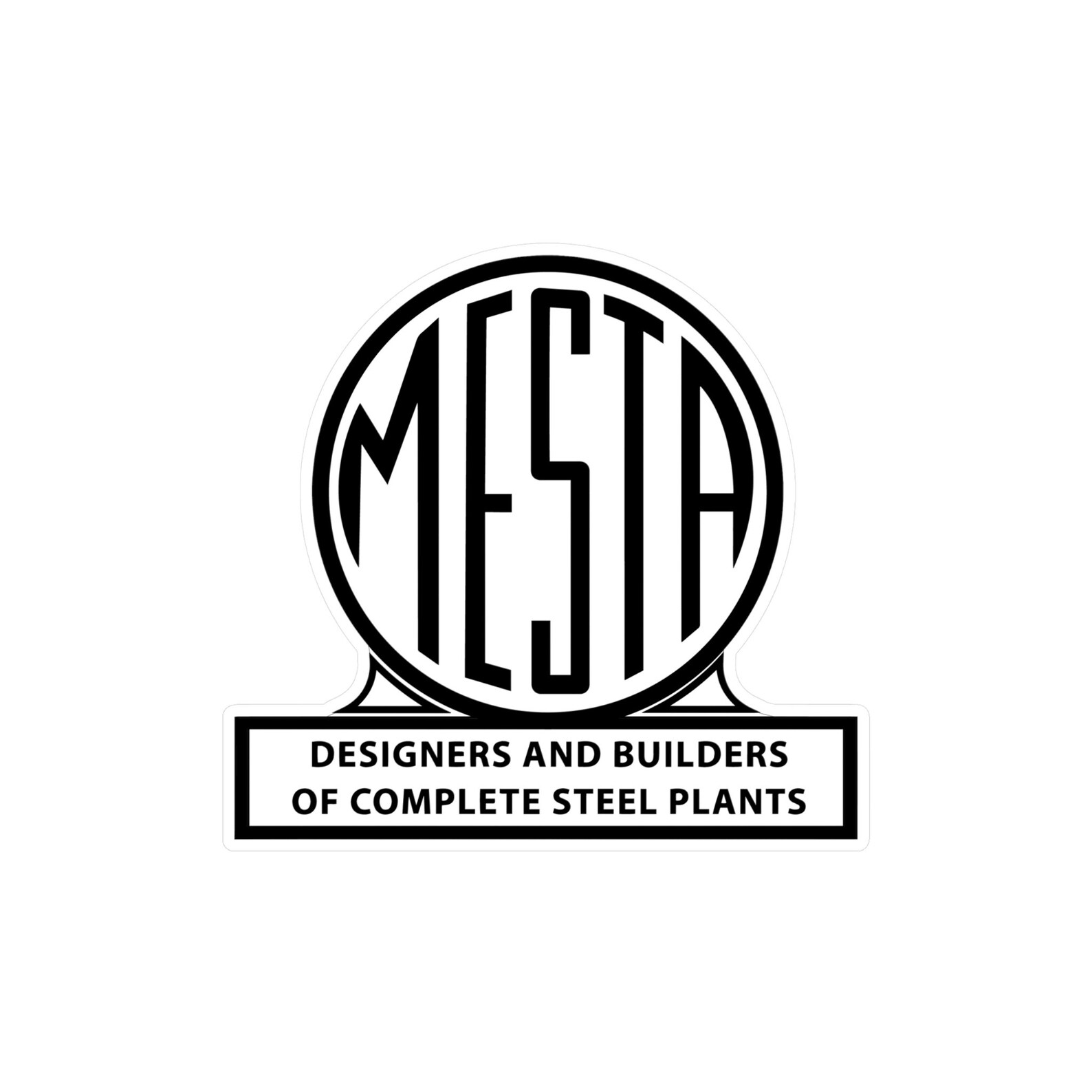 Mesta Machine Company Logo Sticker - Iconic Steel Plant Legacy - Etsy