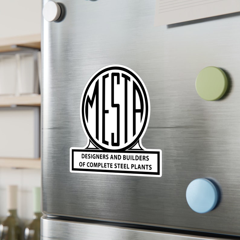 Mesta Machine Company Logo Sticker - Iconic Steel Plant Legacy - Etsy