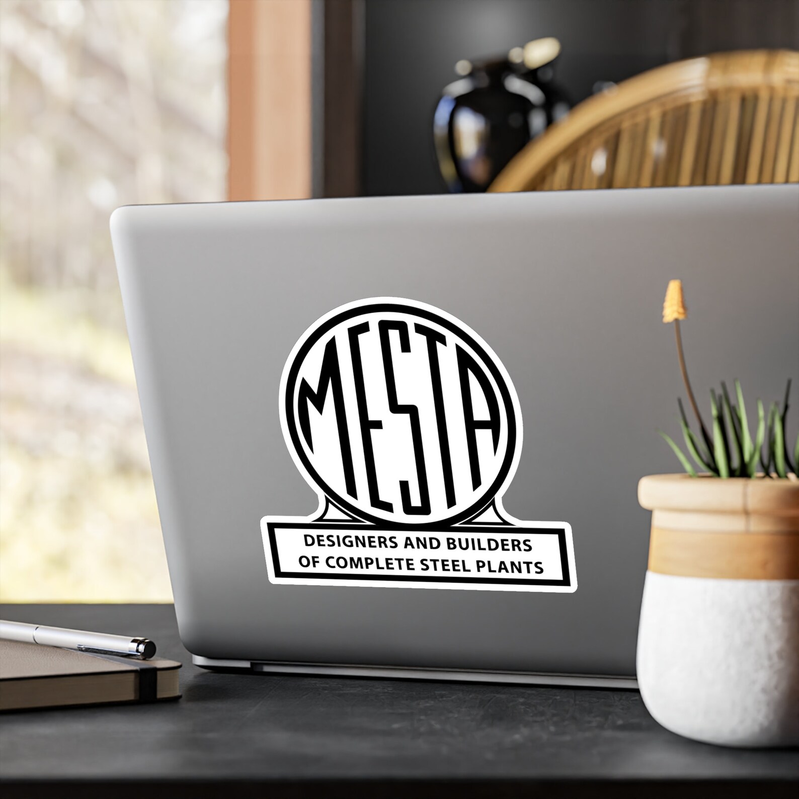 Mesta Machine Company Logo Sticker - Iconic Steel Plant Legacy - Etsy