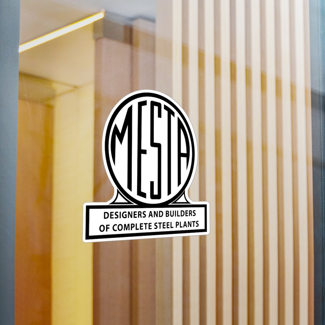 Mesta Machine Company Logo Sticker - Iconic Steel Plant Legacy - Etsy
