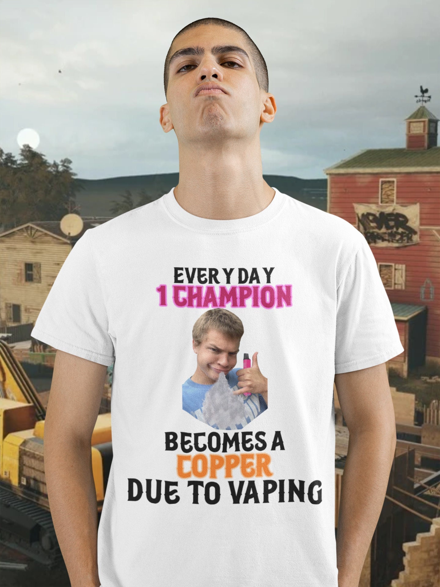 Jynxzi Funny Vaping Champion to Copper T-shirt Premium Cotton Tee - Etsy