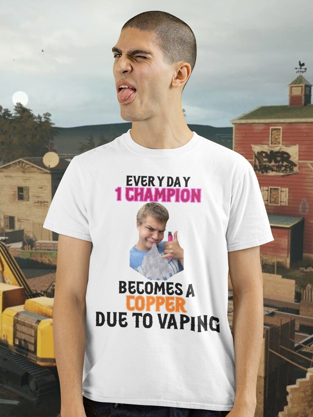 Jynxzi Funny Vaping Champion to Copper T-shirt Premium Cotton Tee - Etsy