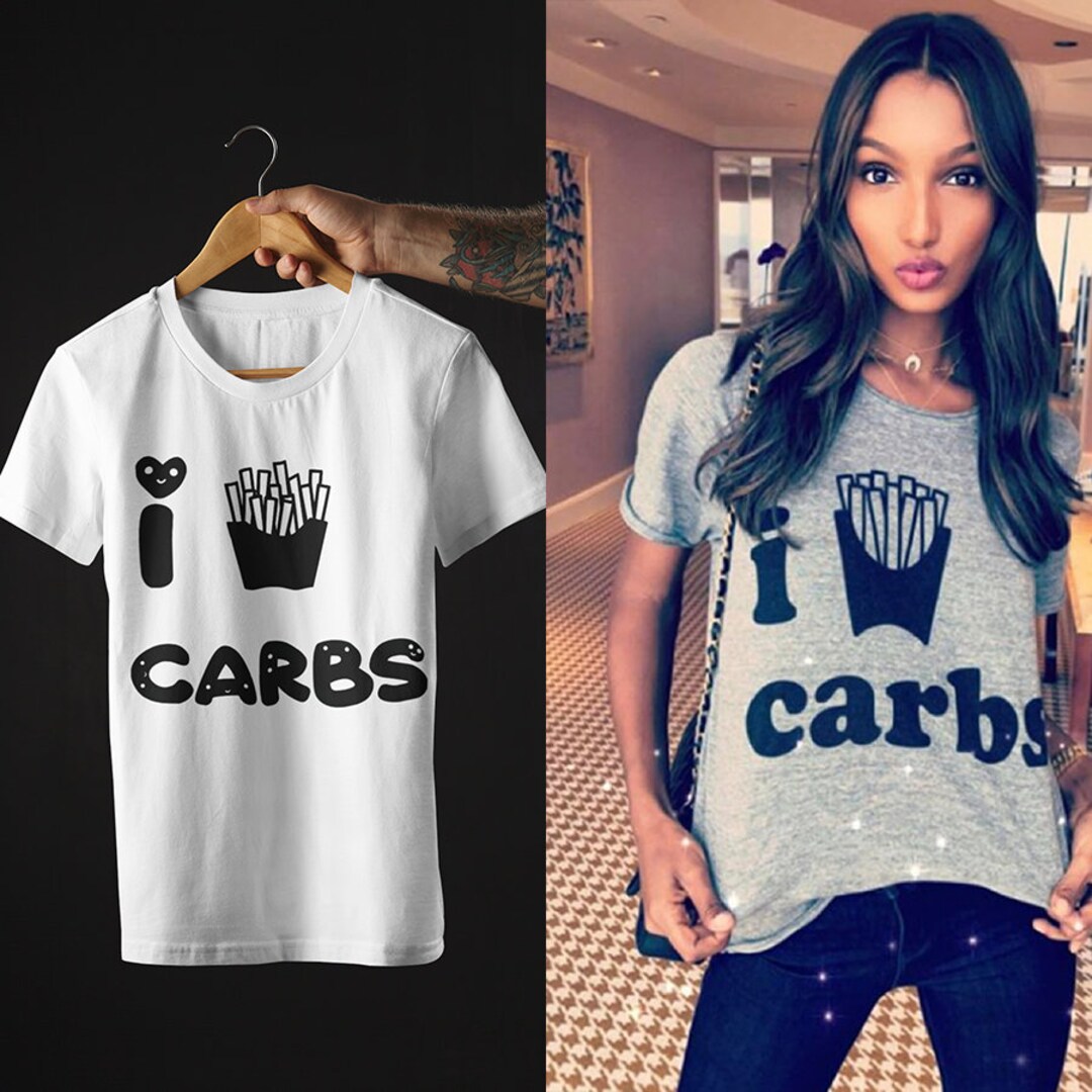 I Love Carbs as Worn by Jasmine Tookes Fries T-shirt, Victoria's Angel ...