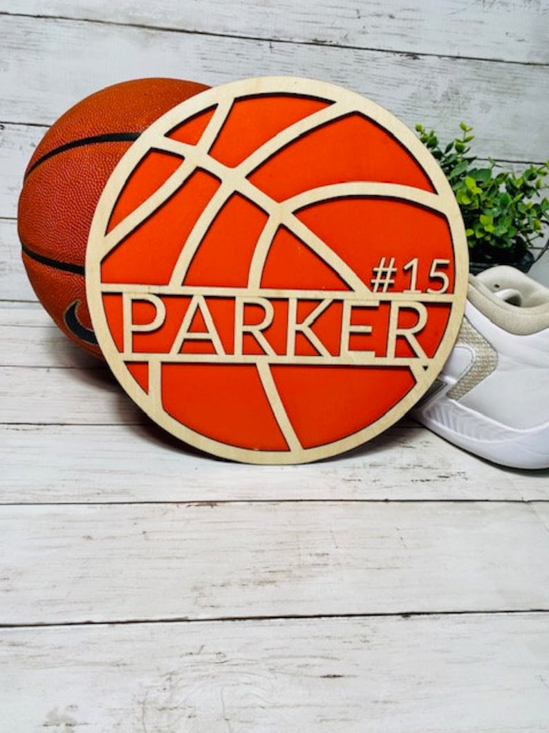 Letrero de madera en capas de baloncesto personalizado, letrero de ...