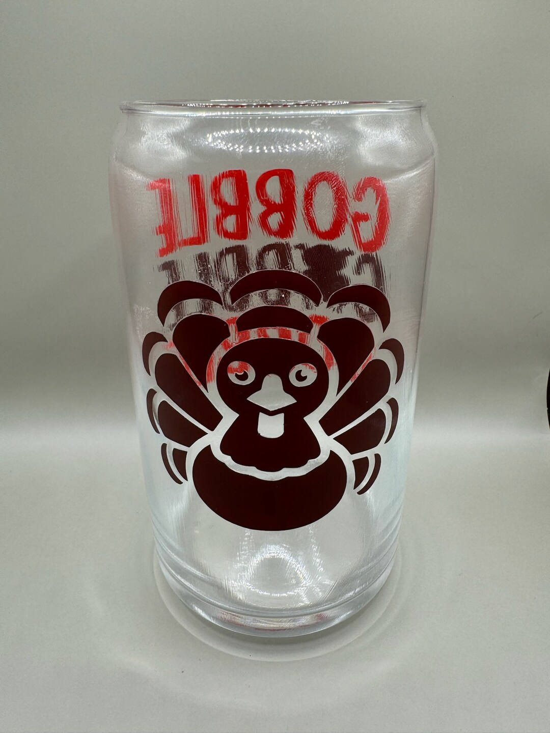 Thanksgiving Turkey Glass Cup - Etsy