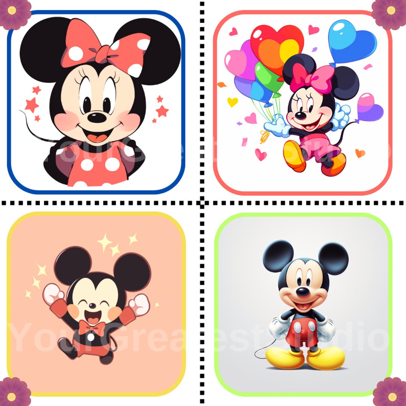 13 Mickey Mouse Clipart, Mickey Mouse Watercolor, Cute, Mickey Mouse ...