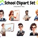 100 School Supplies Clipart, Pngs, Back to School Clipart Bundle, Kids ...