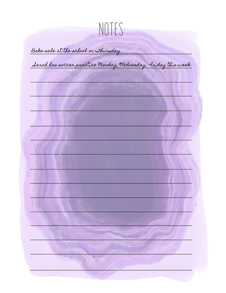 Printable Weekly to Do List, Weekly Organizer, Weekly Notes, Weekly ...