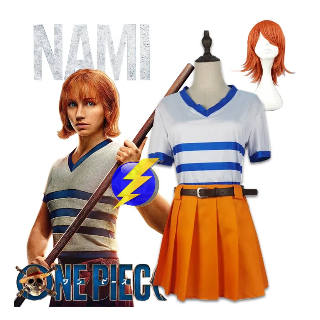 Movies One Piece Anime Nami Cosplay Costume Nami Uniform Shirt - Etsy ...