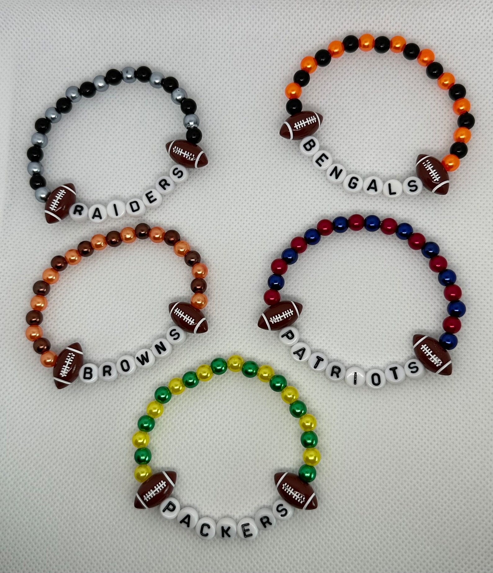 Foootball Team Bracelets - Etsy
