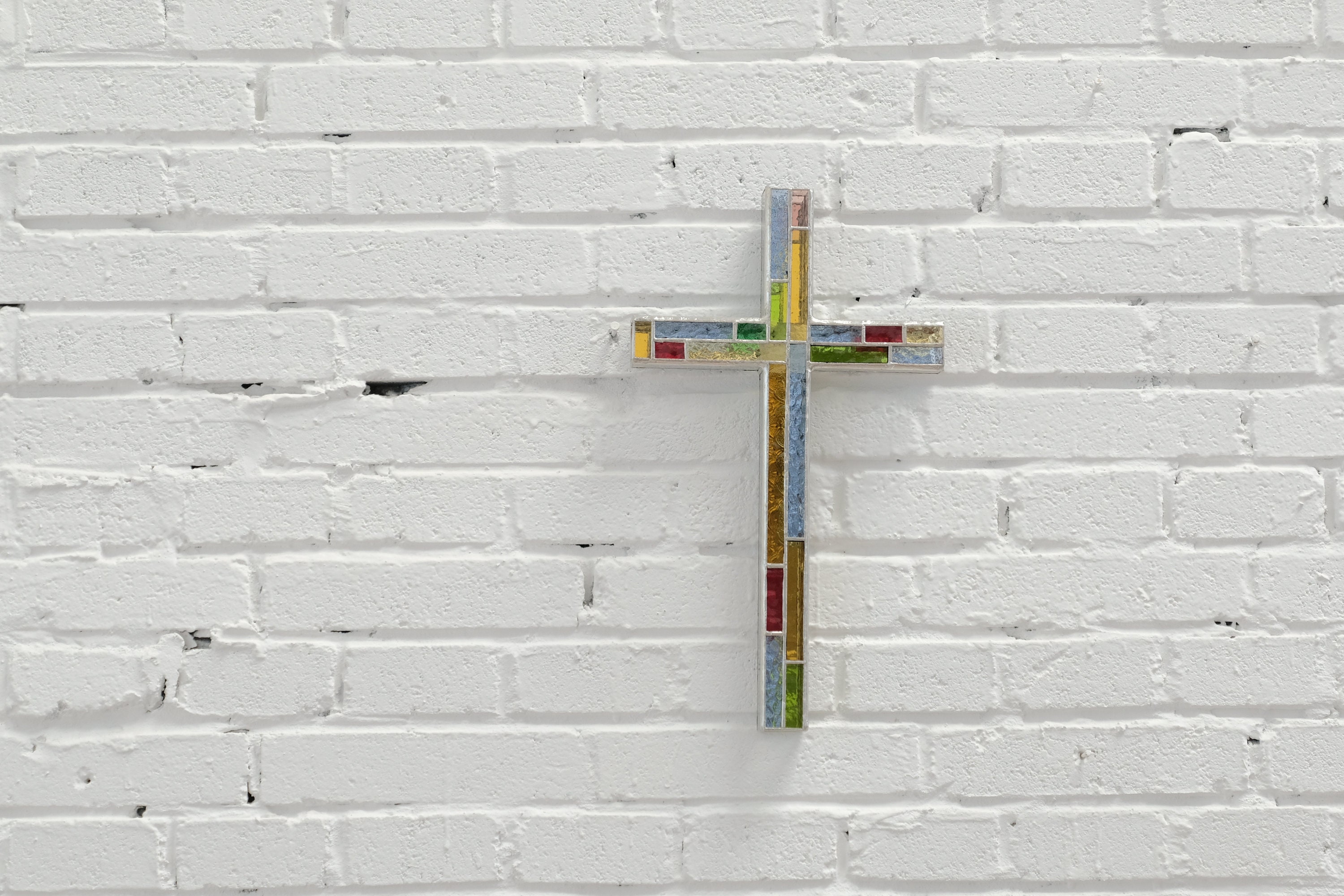 Scala Sancta holy Stairs Christian Cross Stained Glass Jesus Christ ...