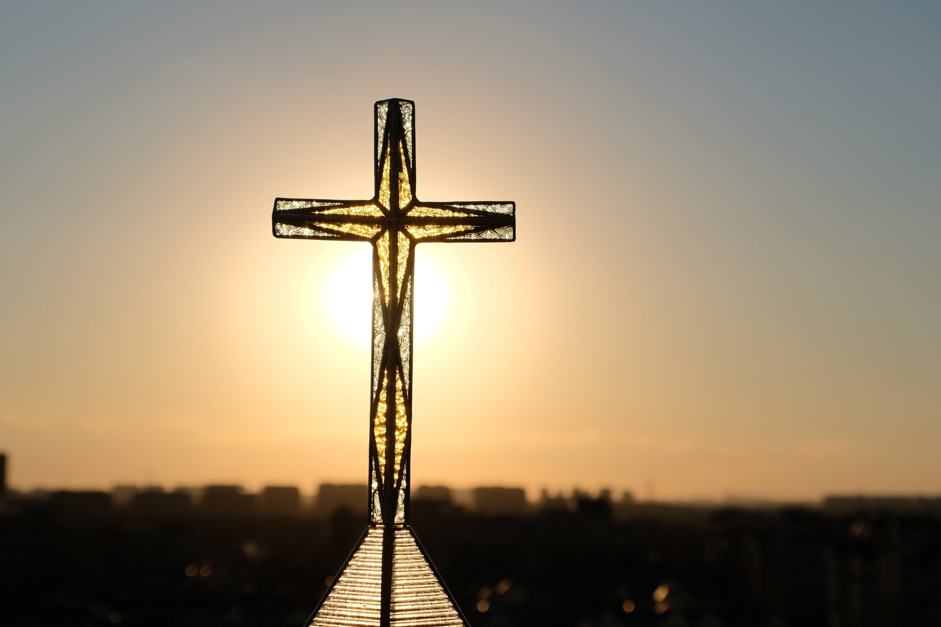 Star of Bethlehem Christian Cross Stained Glass Jesus Christ Christian ...