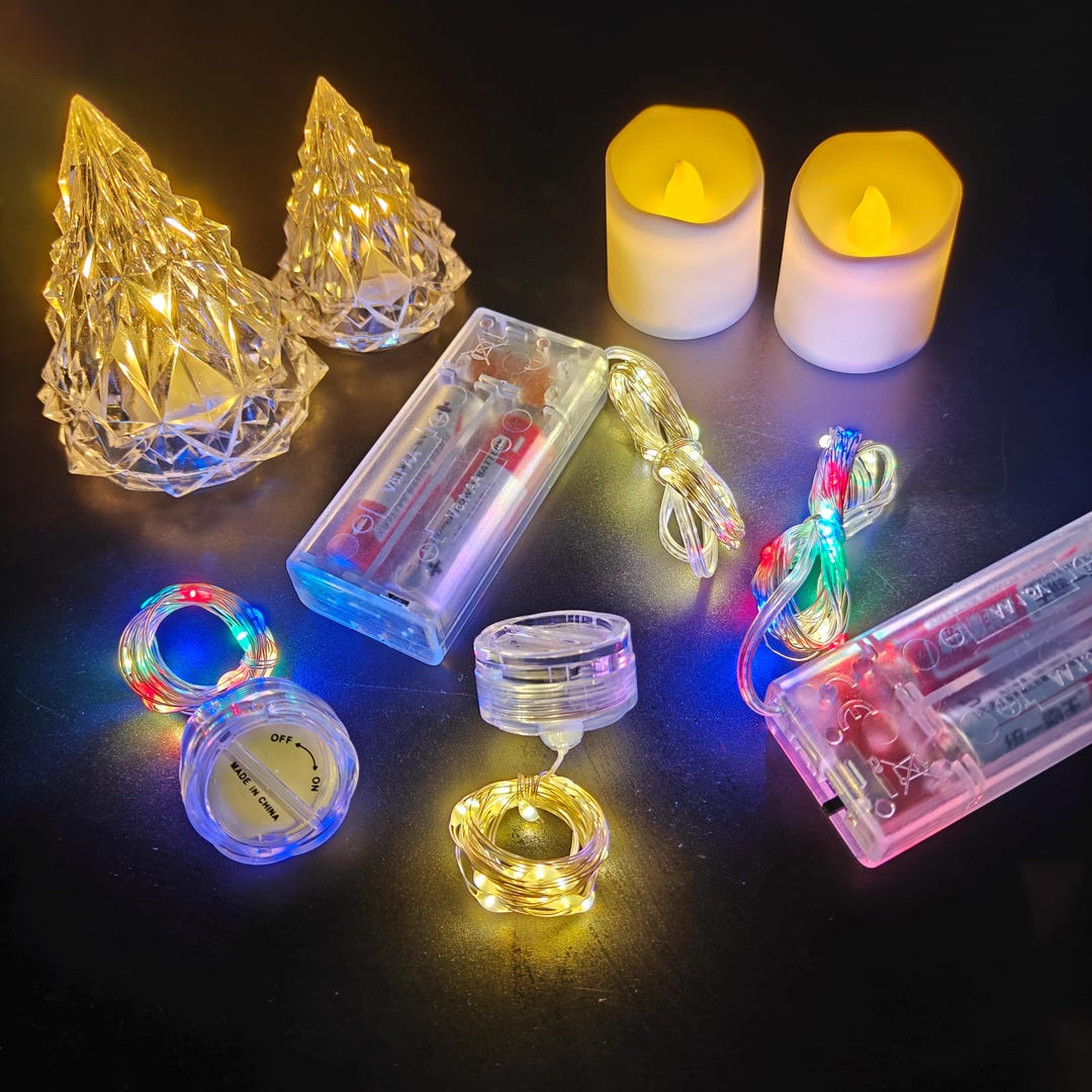 Battery Operated LED Fairy Lights - Iceberg & Candle Lights - Etsy