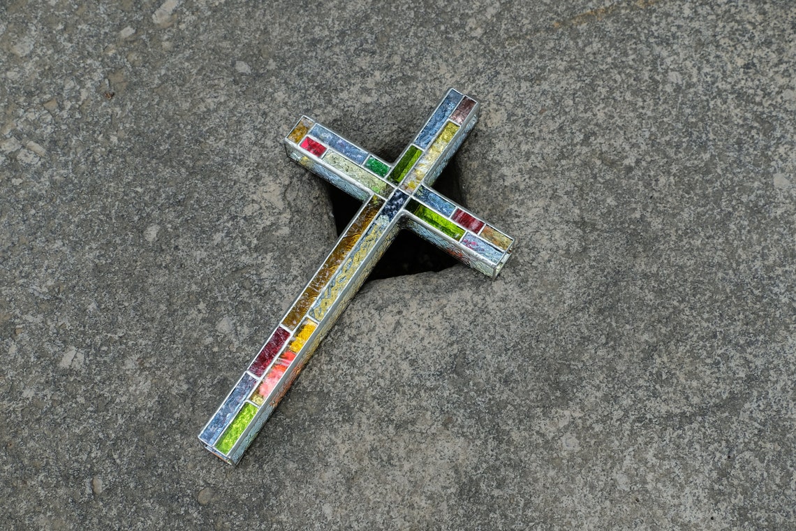 Scala Sancta holy Stairs Christian Cross Stained Glass Jesus Christ ...