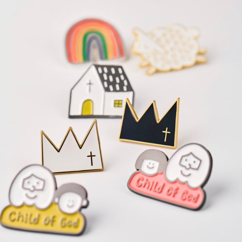 Christian Pins - Etsy