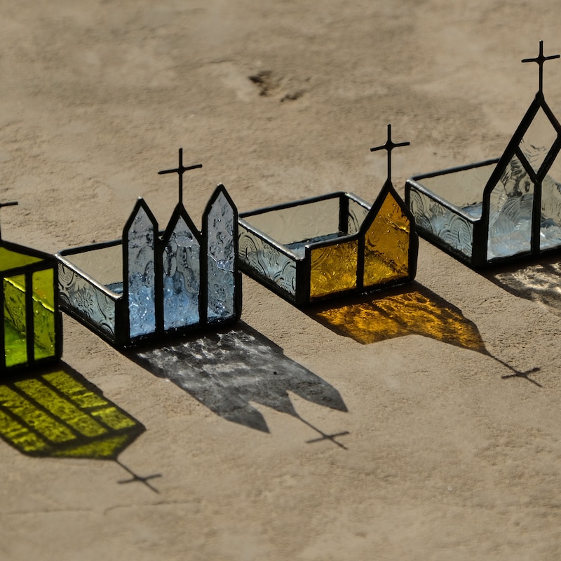 Stain Glass Church Mini - Etsy UK