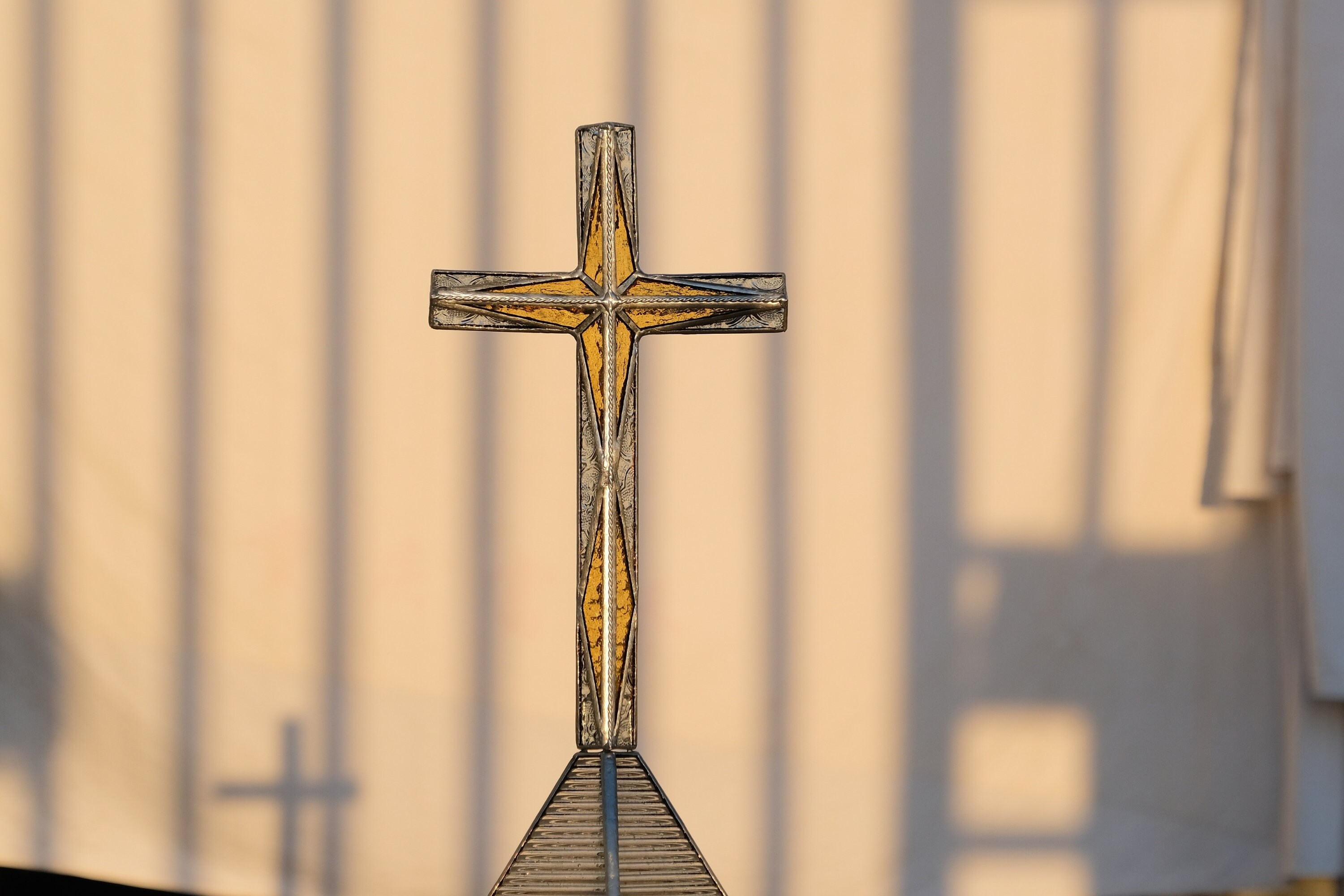 Star of Bethlehem Christian Cross Stained Glass Jesus Christ Christian ...