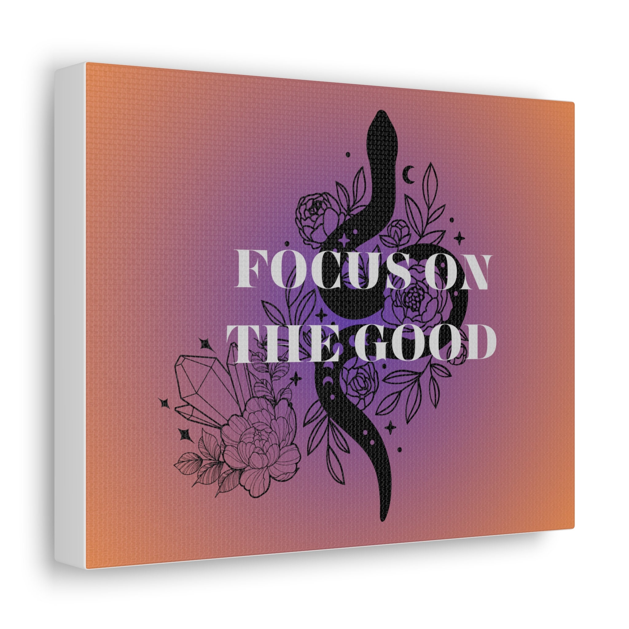 Positive Affirmation Canvas Gallery Wrap, Wellness Wall Art, Positive ...