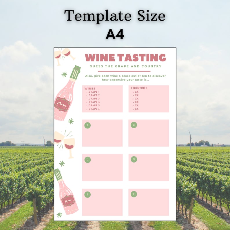 Wine Tasting Template Host a Wine Party Wine Tasting Invite - Etsy