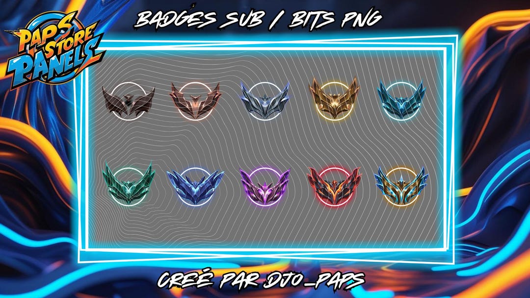 Sub Badges / Bits Rank League of Legends - Etsy