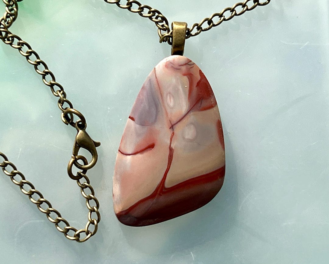 Mookaite Jasper Pendant Necklace - Etsy