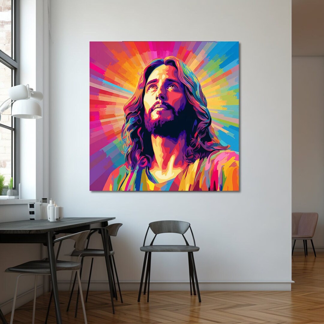 Pop-art the Saviour, Christian Wall Art, Uplifting, Faith, High ...