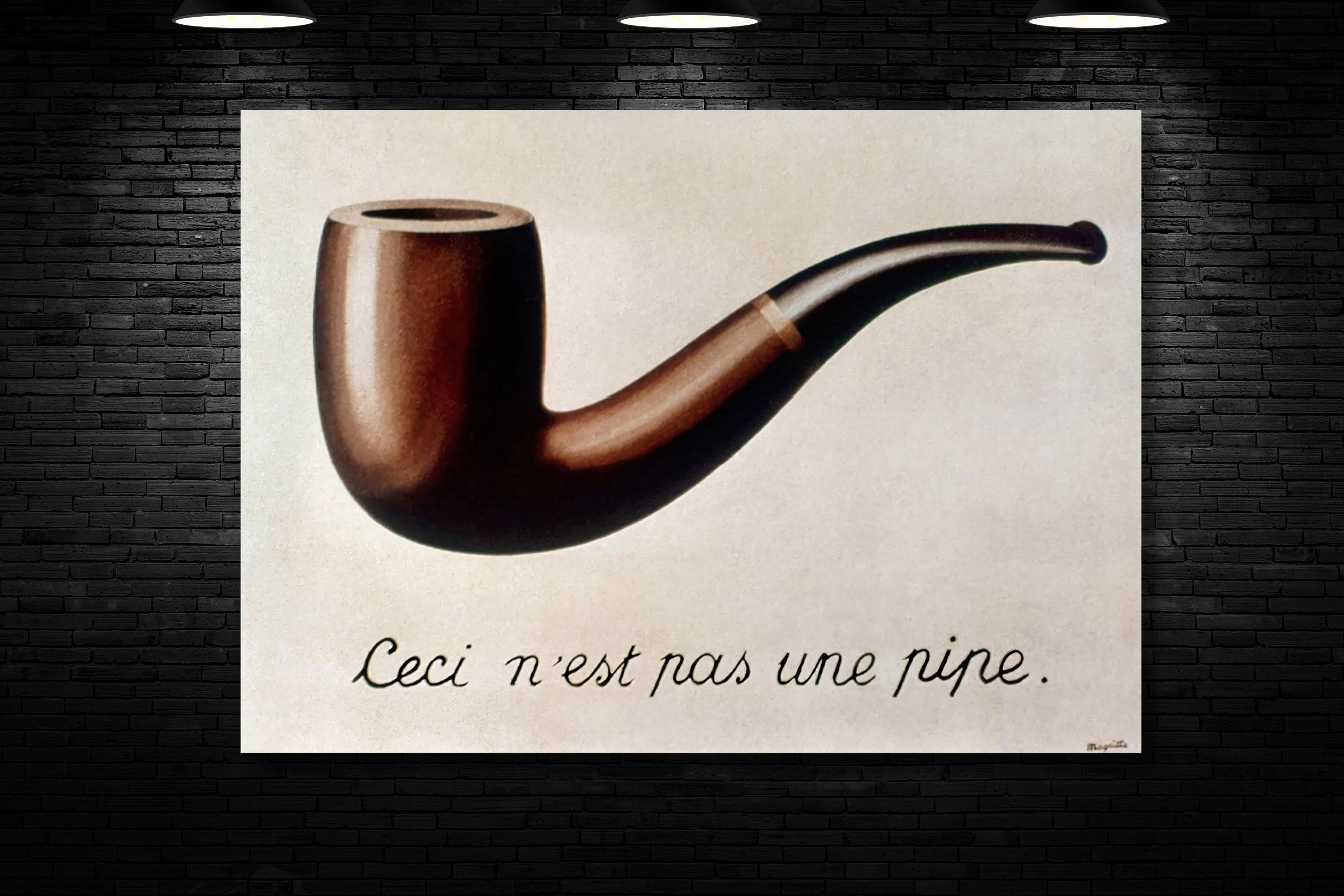 Ceci Nest Pas Une Pipe Rene Magritte the Treachery of Images - Etsy