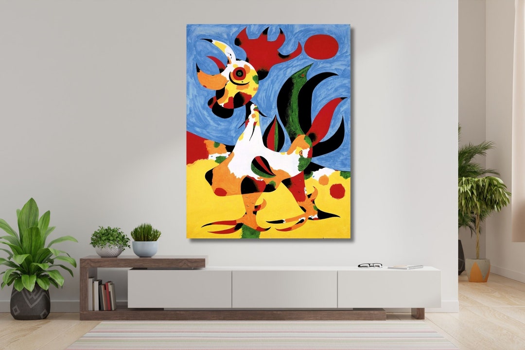 Joan Miro Le Coq , the Rooster-1939 Art Print,joan Miro Painting on ...