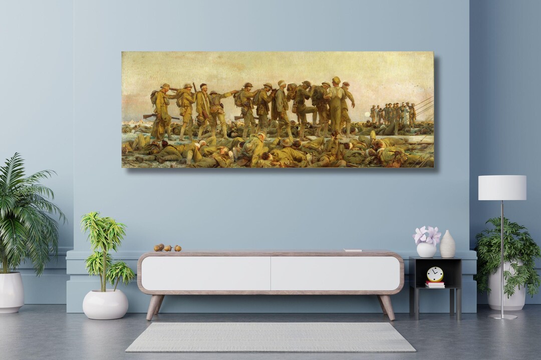 John Singer Sargent Gassed (1918) Print Canvas Wall Arts 2 - Etsy