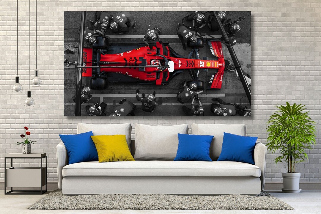 Charles Leclerc Pit Stop Canvas Charles Leclerc Poster - Etsy
