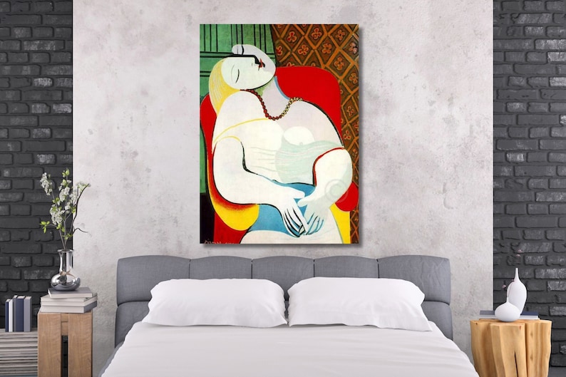 Impression Pablo Picasso Le Rêve 1932,Femme endormie dans un fauteuil ...