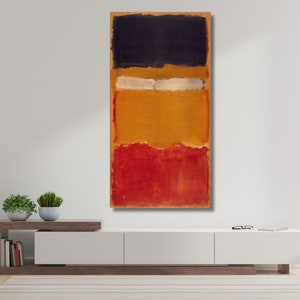 Mark Rothko No:14,red,orange,black Oil Painting on Canvas,mark Rothko ...