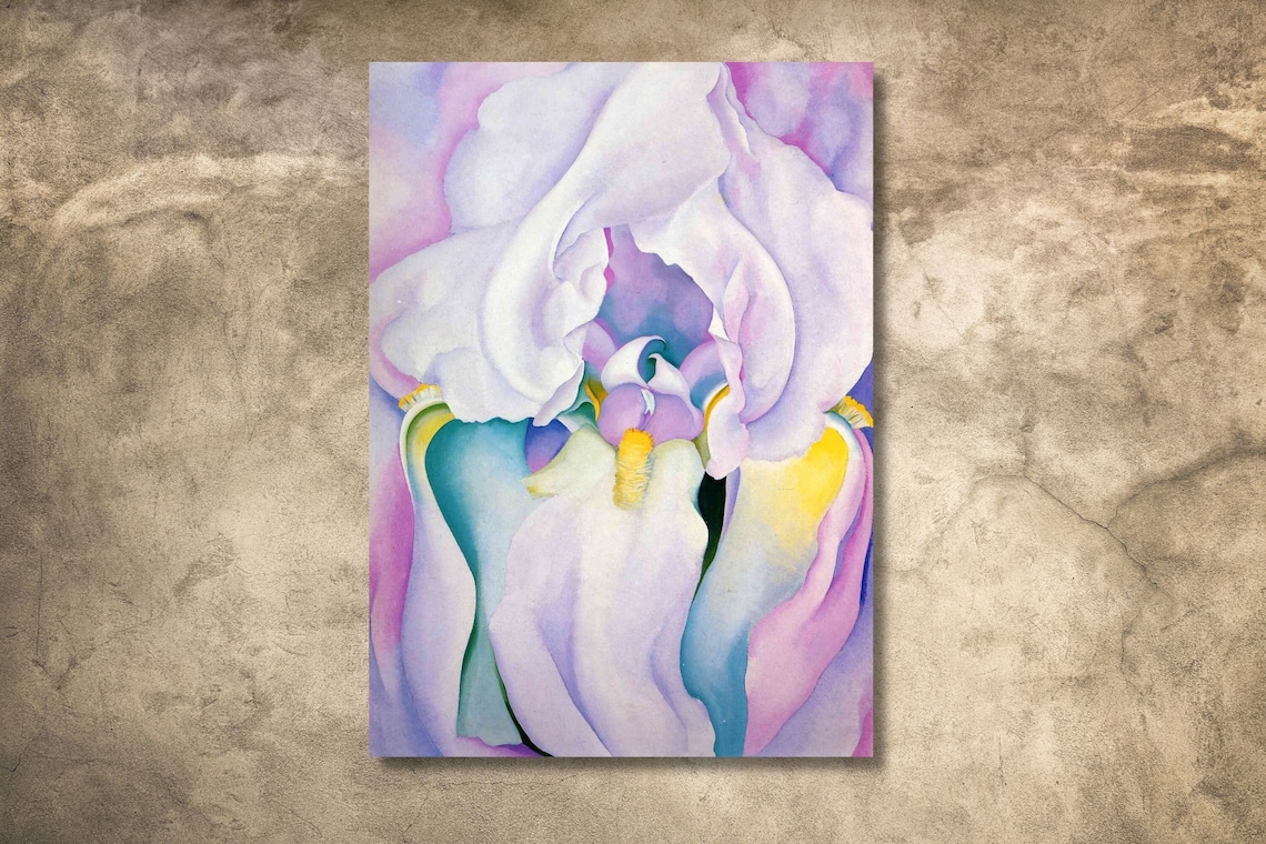 Georgia O'keeffe Flower Wall Art Print Canvas Ready to Hang40 - Etsy