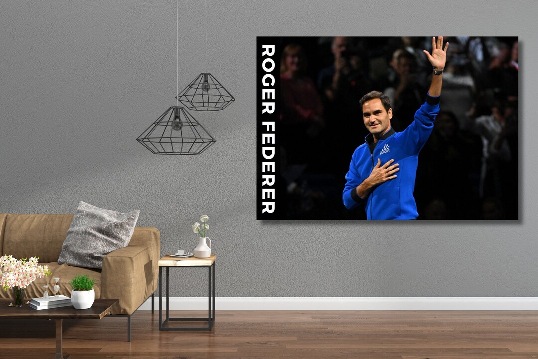 Federer Wall Artroger Federer Poster Canvas roger Federer - Etsy