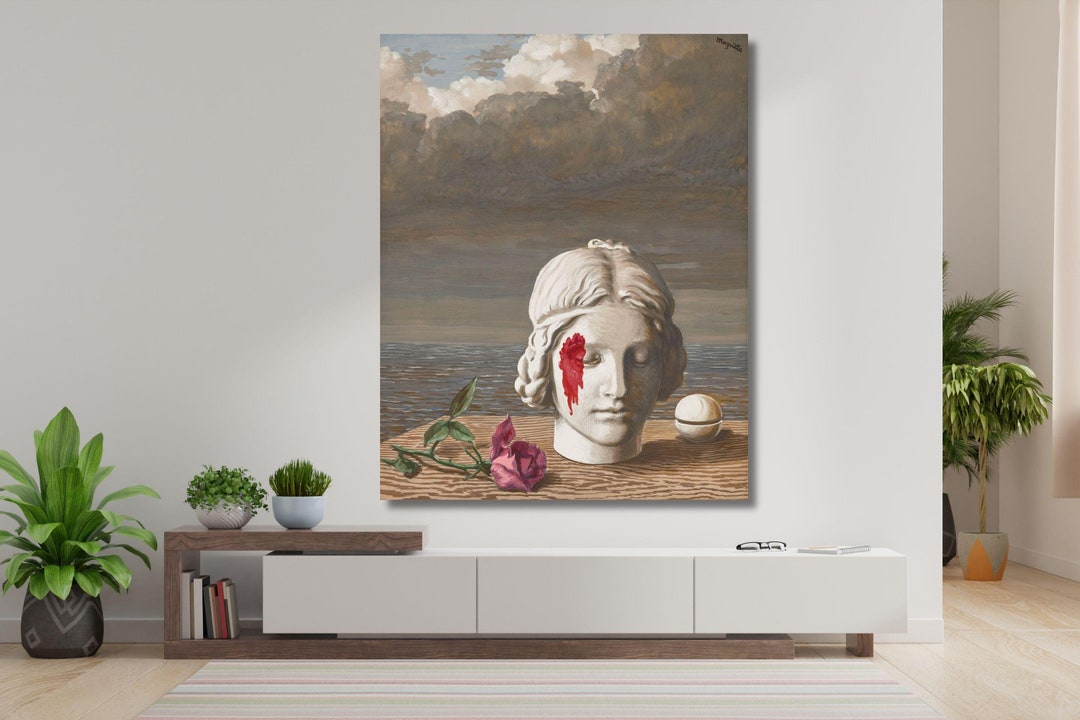 René Magritte,rené Print La Memoire Canvas Surrealism, La Memoire ...