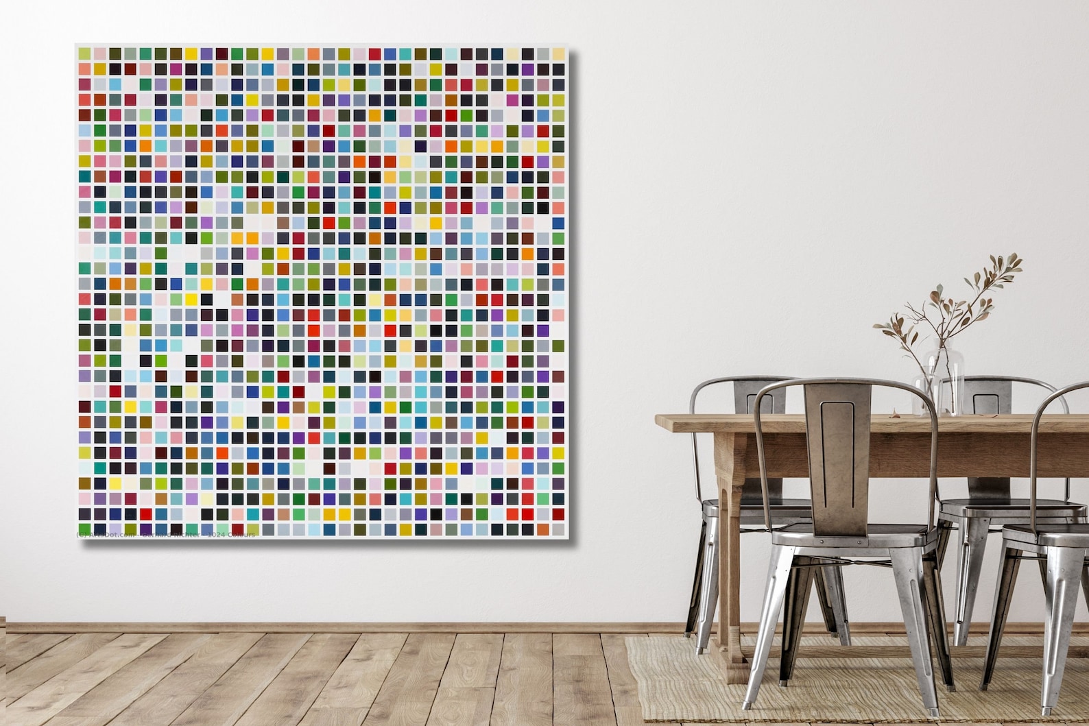 Gerhard Richter 1024 Colours Print on Canvas,gerhard Richter Painting ...