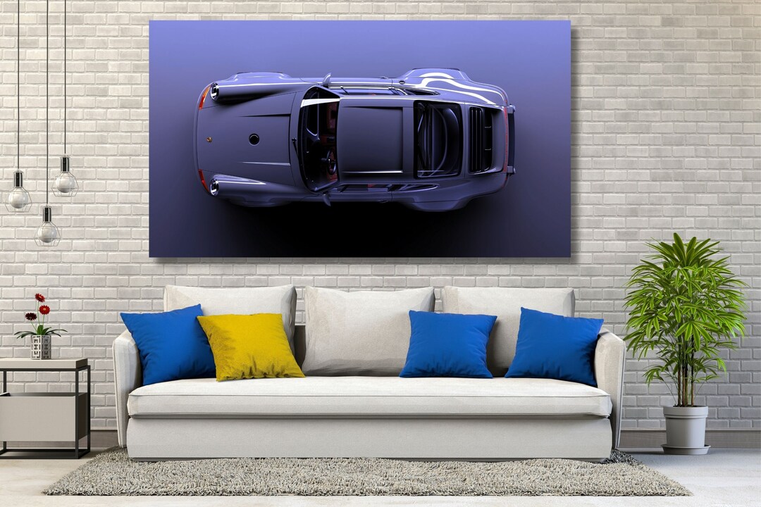 Porsche Magenta Color Car Poster Print ,wall Art Car Photography Poster ...