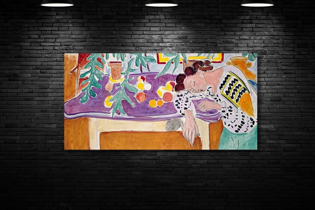 Henri Matisse Print Style Life With Sleeper on Canvas,matisse Oil ...