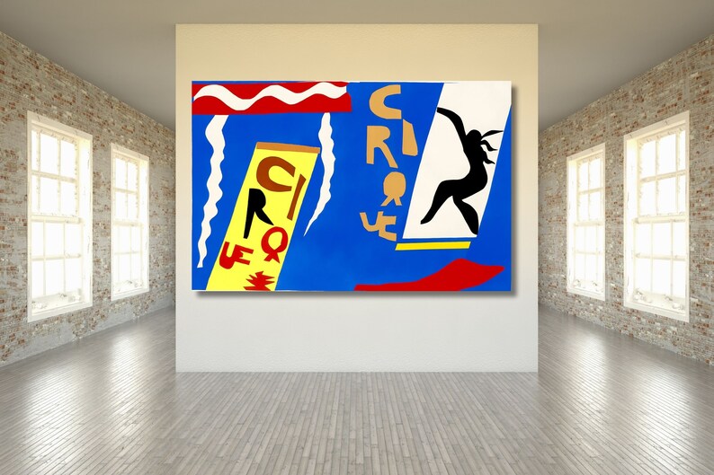 Henri Matisse Print Rhythm and Color in Art Jazz Le Cirque 1947 Canvas ...