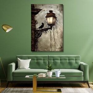 Bird on a Lantern,arthur Rackham Print,dark Night Crow,cozy Decor ...