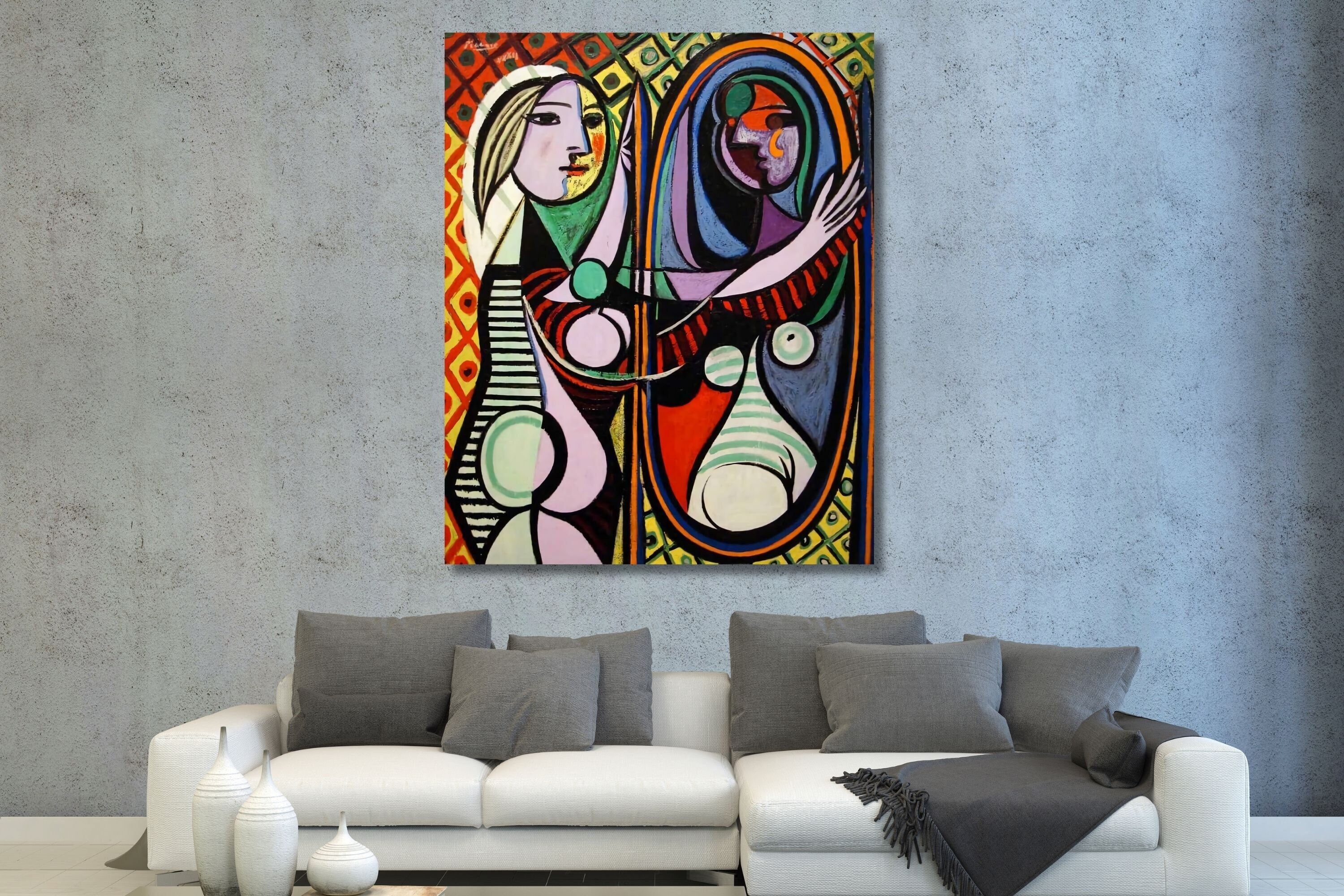 Pablo Picasso Print Girl Before a Mirror Paris(1932) Canvas Wall Art 6 ...
