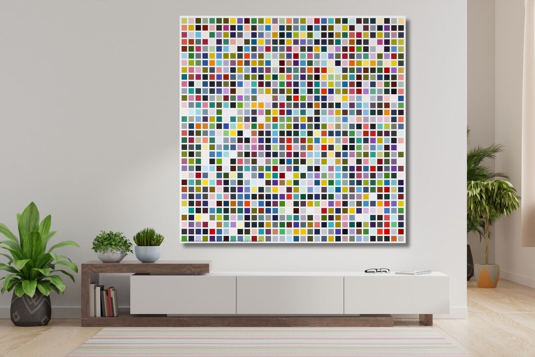 Gerhard Richter 1024 Colours Print on Canvas,gerhard Richter Painting ...