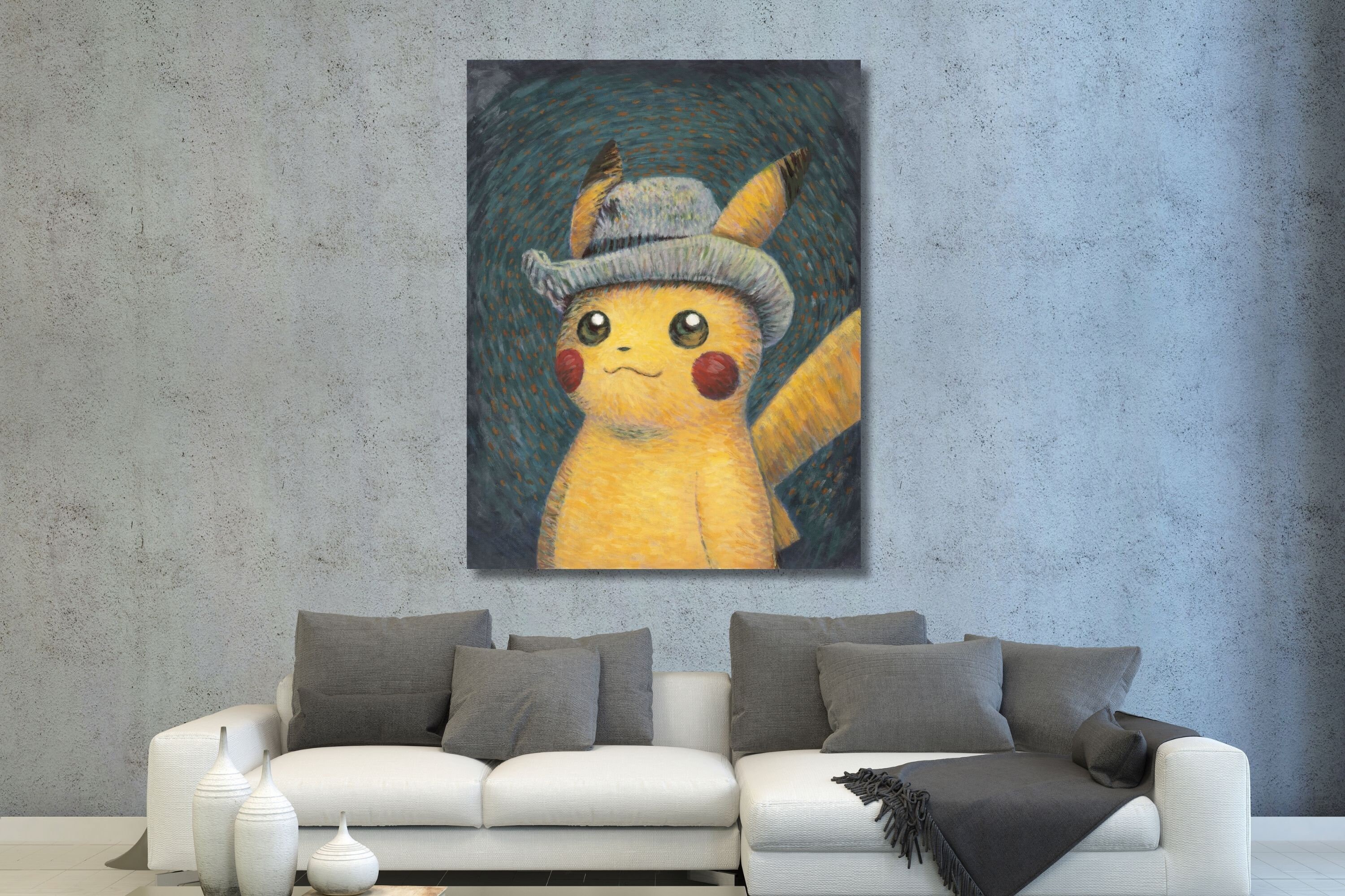 Vincent Van Gogh,pikachu Print by Vincent Van Gogh,van Gogh Poster,van ...