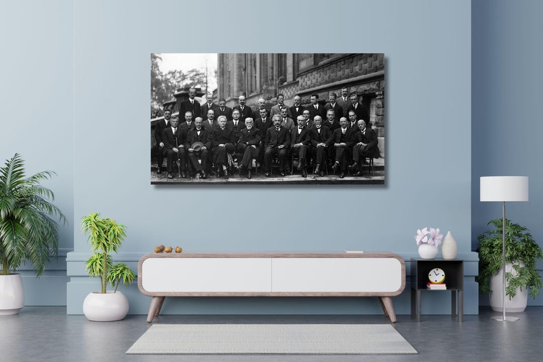 Solvay Conference 1927 Poster,vintage Physics Canvas,science Print ...