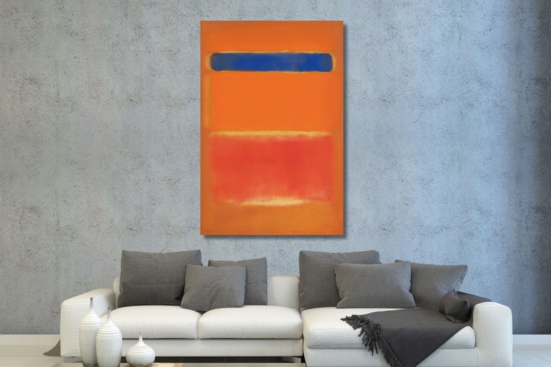 Mark Rothko Blue Over Red Painting on Canvas 51 - Etsy Australia
