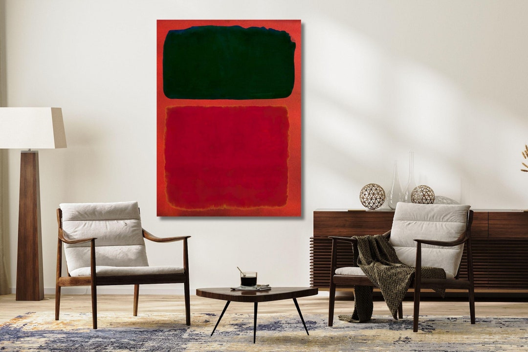 Mark Rothko,rothko Shades of Red and Green Painting on Canvas,mark ...