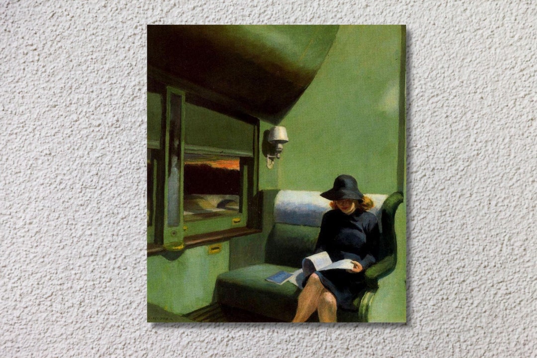 Edward Hopper Print Compartment Car Wall Art Canvas 1 - Etsy