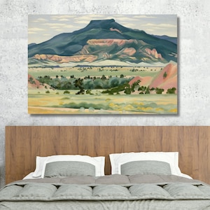 Georgia O'keeffe New Mexico Landspace Print on Canvas,georgia O'keeffe ...